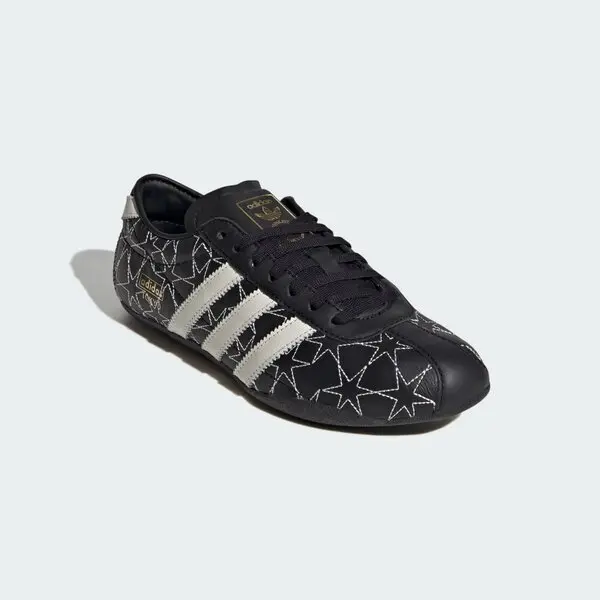 Adidas Leather Sneakers - Core Black / Off White / Gold Metallic