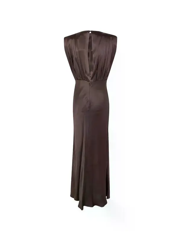 SEMICOUTURE Casilda Pleated Maxi Dress