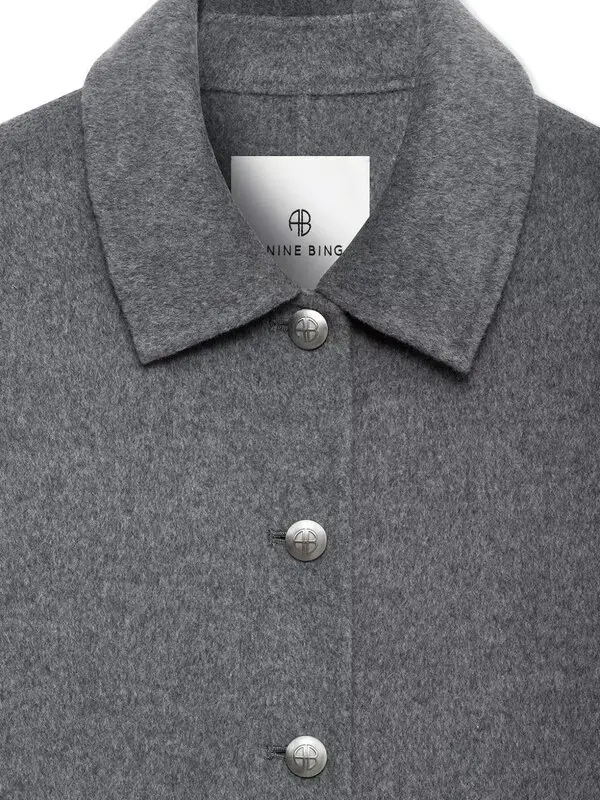 ANINE BING Luca Button-pocket Jacket - Grey