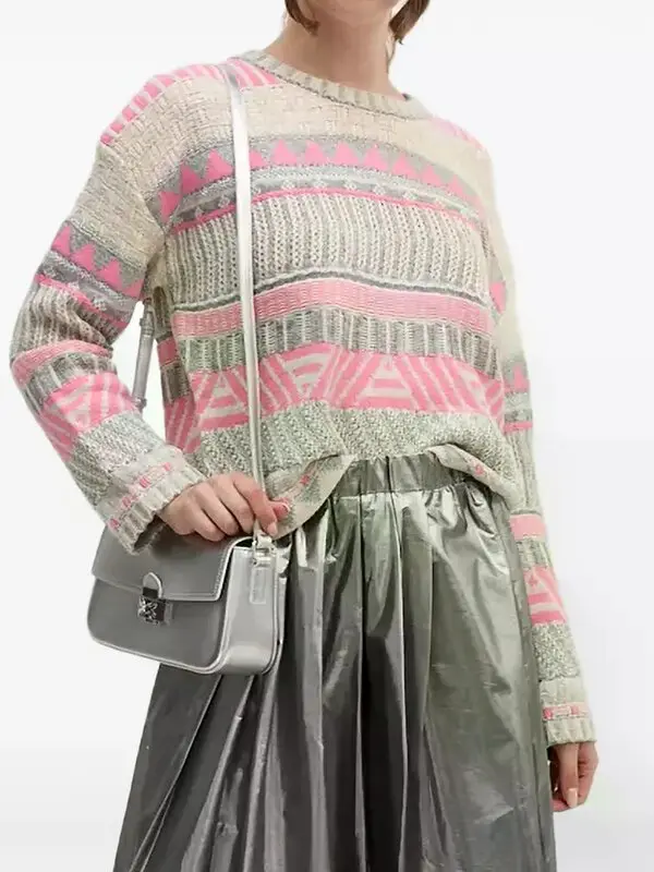 OUI Geometric-pattern Knit Sweater