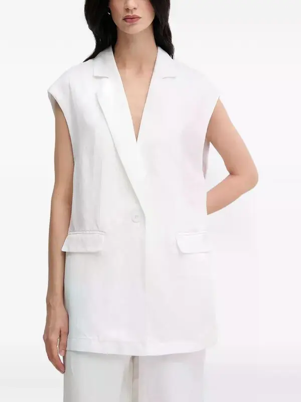 MARC AUREL Sleeveless Single-breasted Blazer