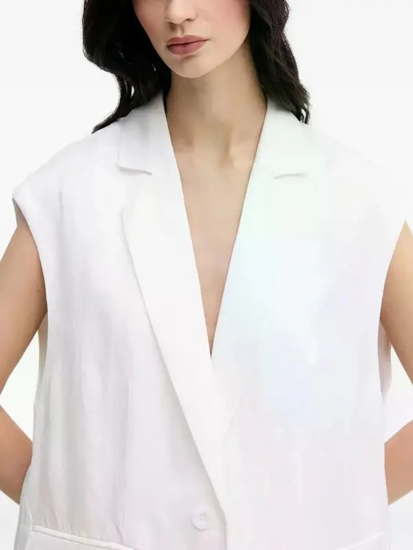MARC AUREL Sleeveless Single-breasted Blazer