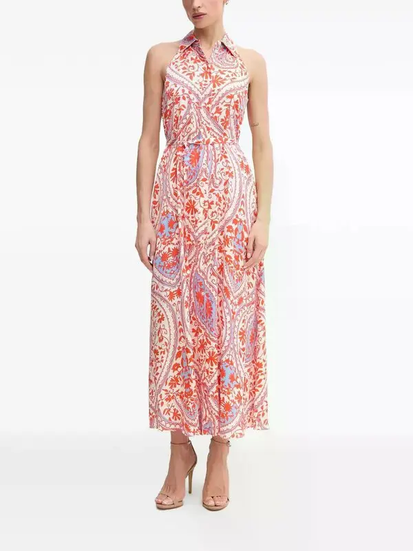 MARC AUREL Floral-print Maxi Dress - Orange