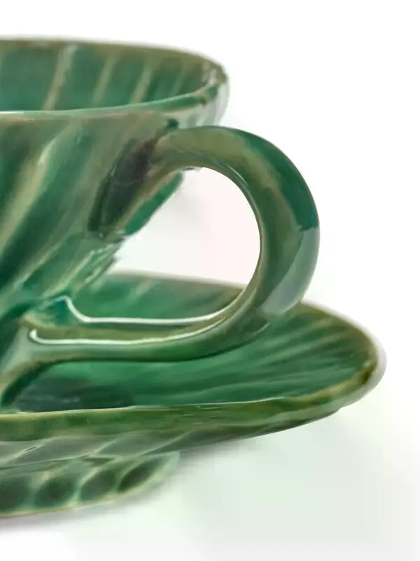 SERAX Verde Lanza Ribbed Espresso Cup & Saucer