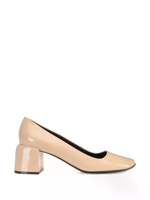 SERGIO ROSSI Convex Leather Pumps