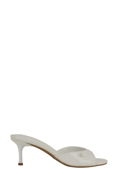 Calvin Klein Vixie Slide Sandal - White Patent