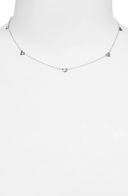 MISSOMA Molten Heart Mini Charm Choker - Silver