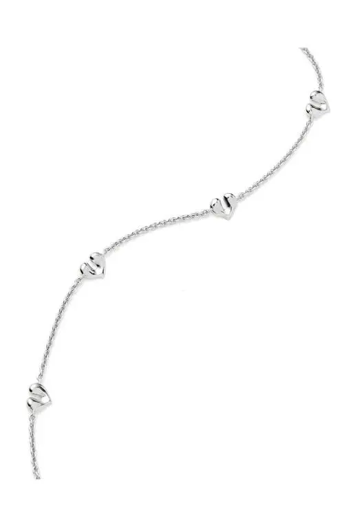 MISSOMA Molten Heart Mini Charm Choker - Silver