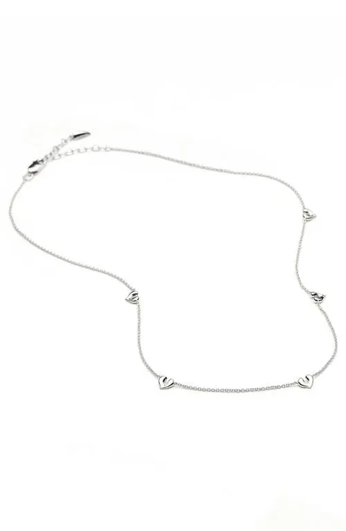 MISSOMA Molten Heart Mini Charm Choker - Silver