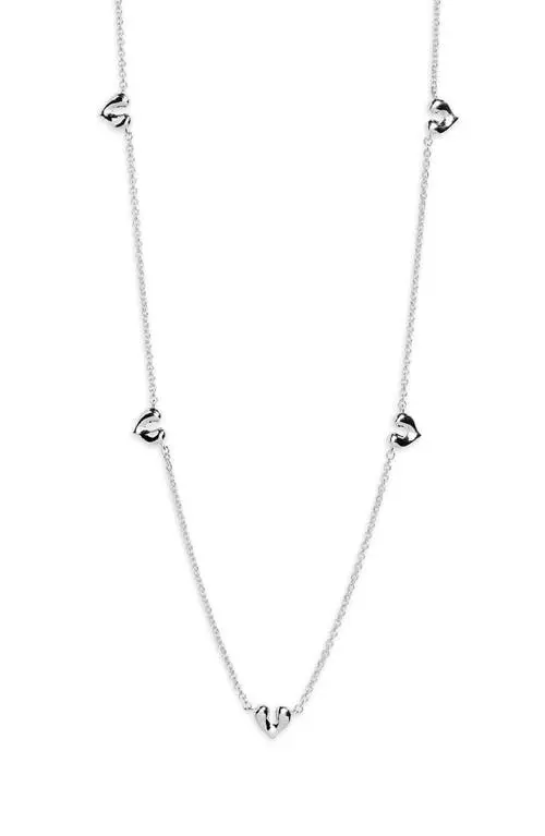 MISSOMA Molten Heart Mini Charm Choker - Silver