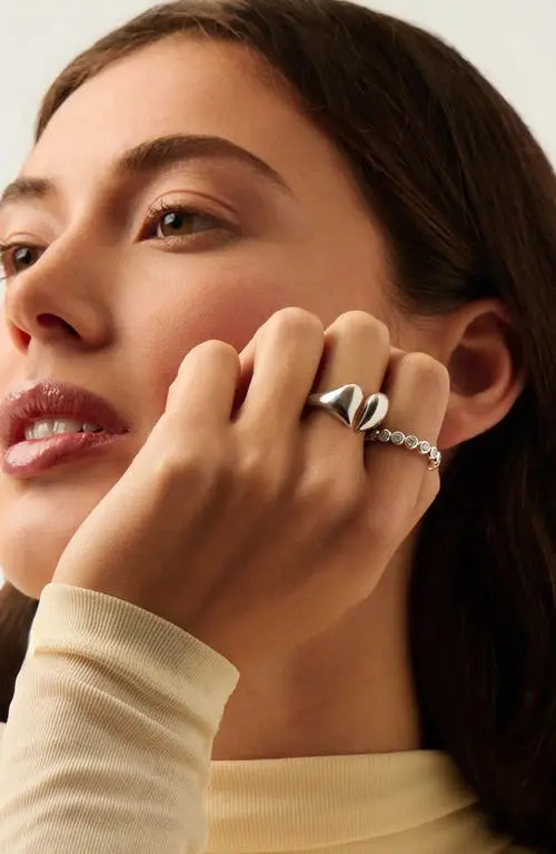 MISSOMA Molten Heartbreaker Statement Ring - Silver