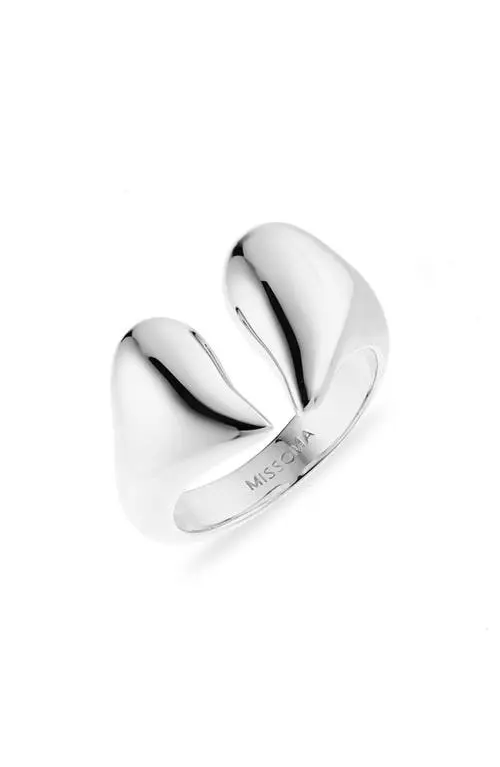 MISSOMA Molten Heartbreaker Statement Ring - Silver