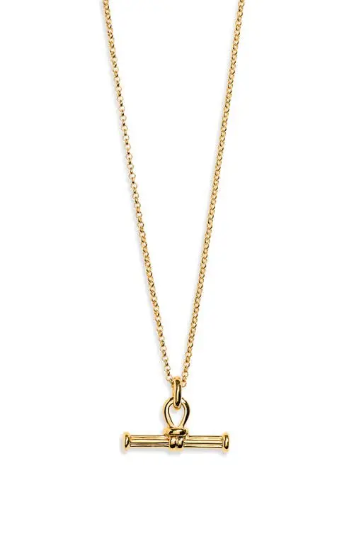 MISSOMA Ridge T-bar Pendant Chain Necklace - Gold