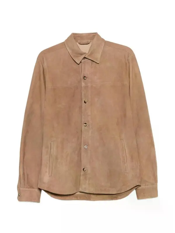 Boglioli Buttoned Suede Shirt