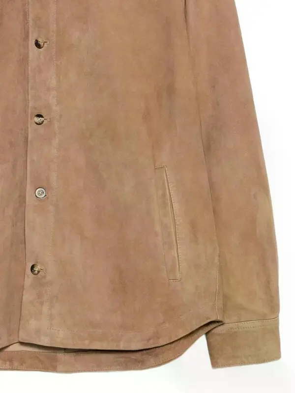 Boglioli Buttoned Suede Shirt