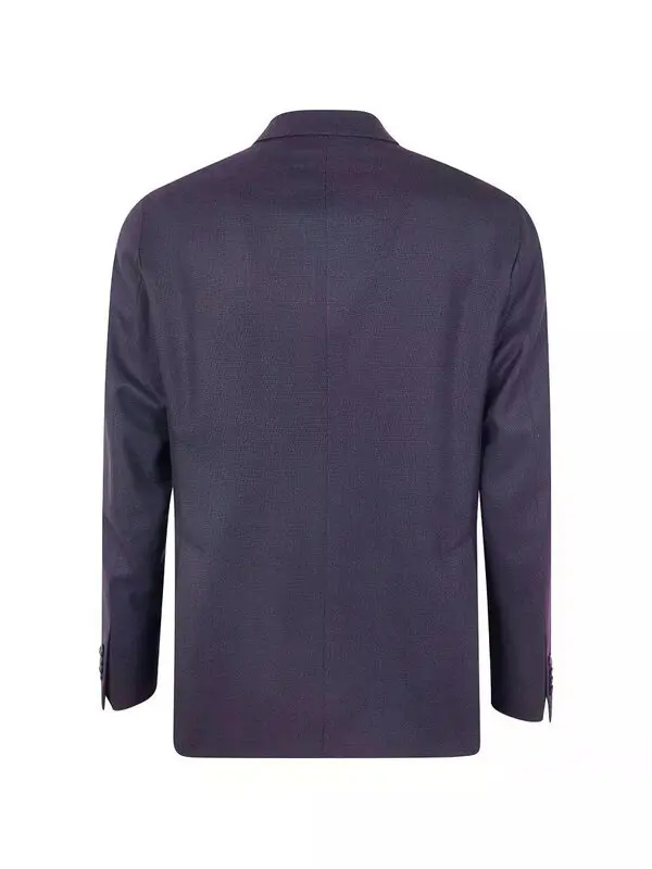 Tagliatore Double-breasted Jacket With Peak Lapel - Blue