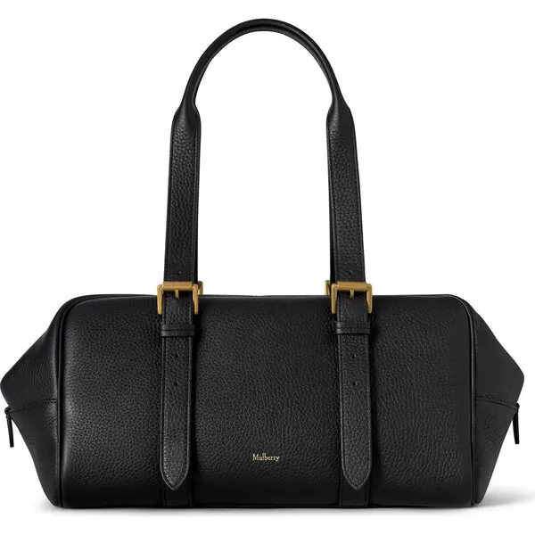 Mulberry Boston Heavy Grain Top Handle Bag - Black