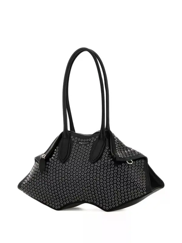 Alexander McQueen Manta Studded Leather Shoulder Bag