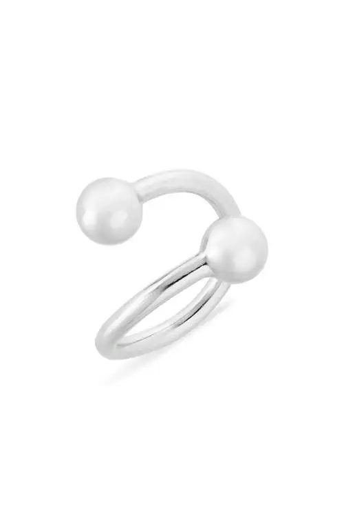 JUSTINE CLENQUET Selma Open Ring - Palladium