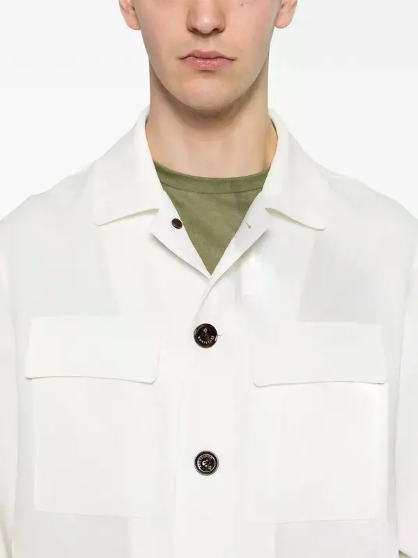 MONTECORE Buttoned Flap-pocket Overshirt