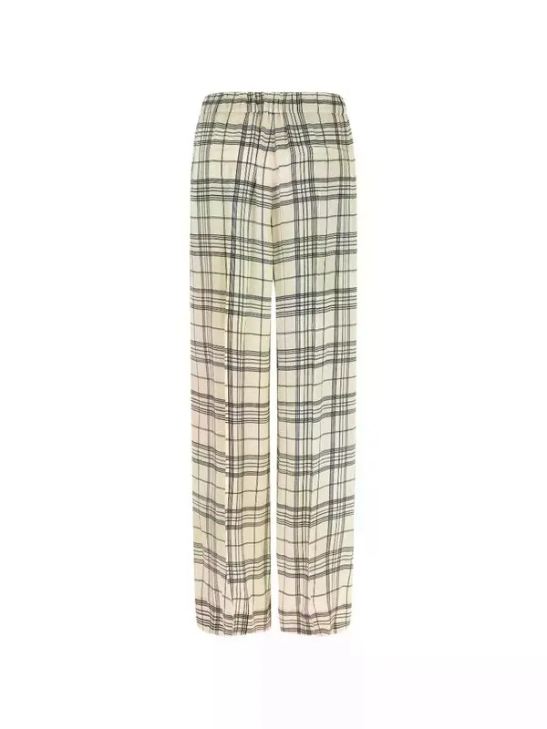 JIL SANDER Checked Elasticated Trousers