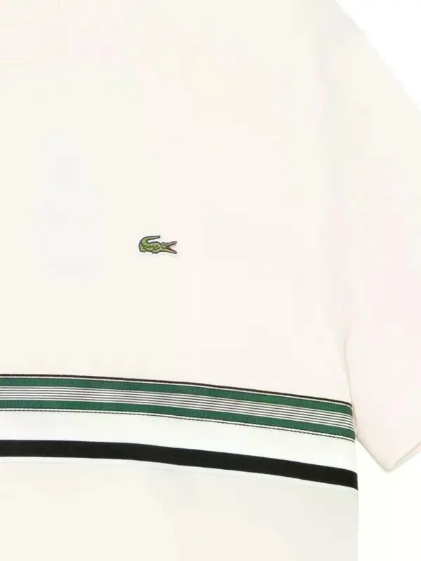 Lacoste Logo-patched Striped T-shirt