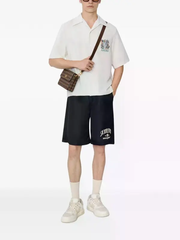 Amiri Graphic-print Drawstring Shorts - Black