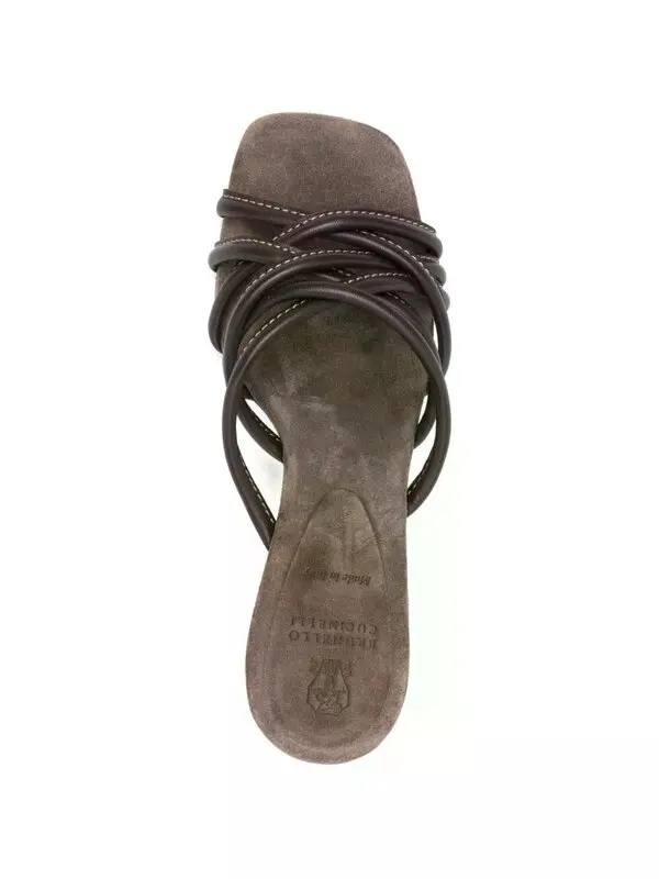 Brunello Cucinelli Crossover-strap Sandals