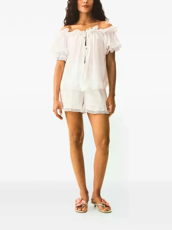 Sleeper Romantica Ruffled Lounge Set - White