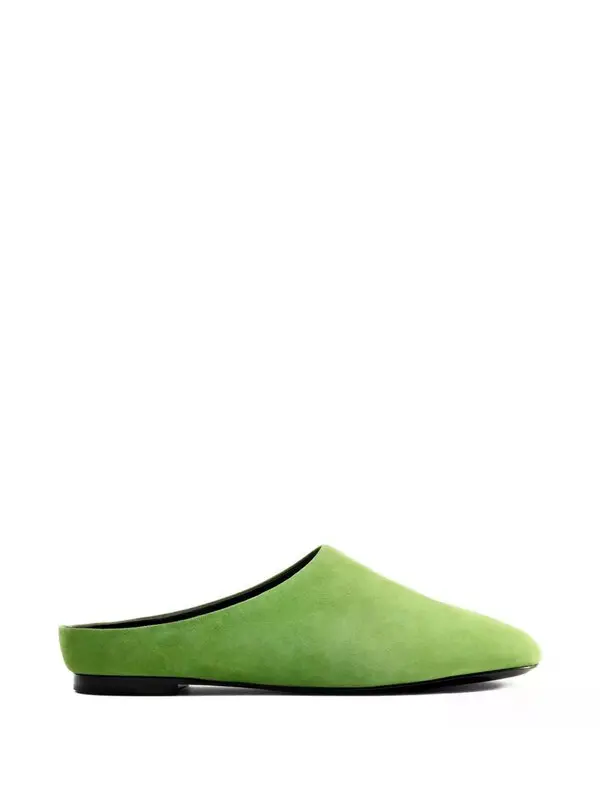 SIMONMILLER Riad Suede Mules - Green