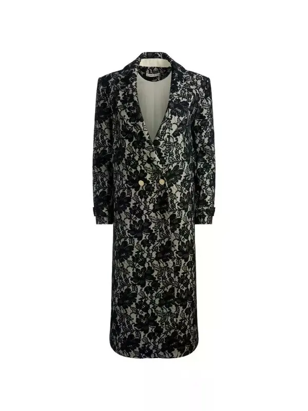 Alice + Olivia Jimmy Floral Long Coat