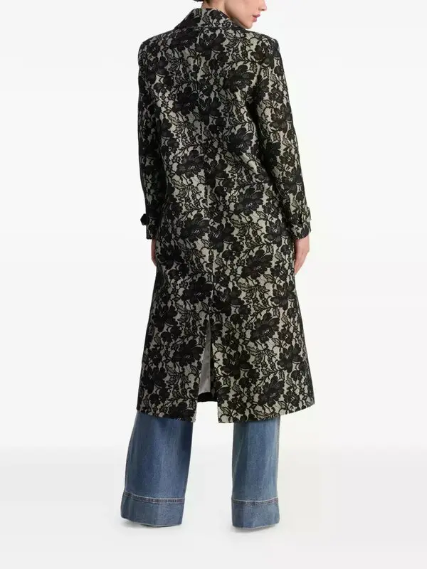 Alice + Olivia Jimmy Floral Long Coat