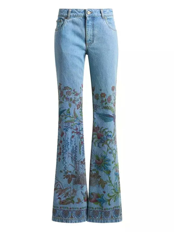 Etro Printed Flare Jeans