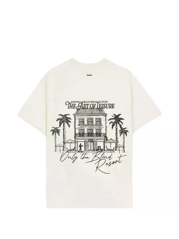 ONLY THE BLIND Graphic-print T-shirt - Neutrals