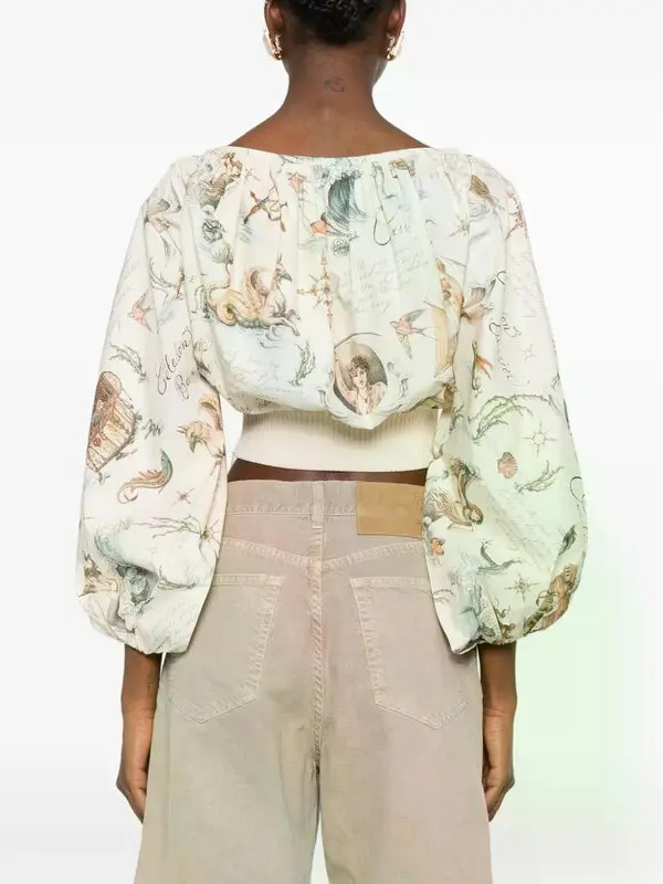 Zimmermann Printed Cropped Top