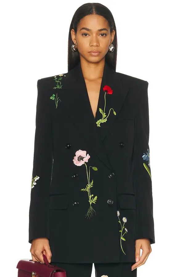 Stella McCartney Boyfriend Tailored Blazer - Black