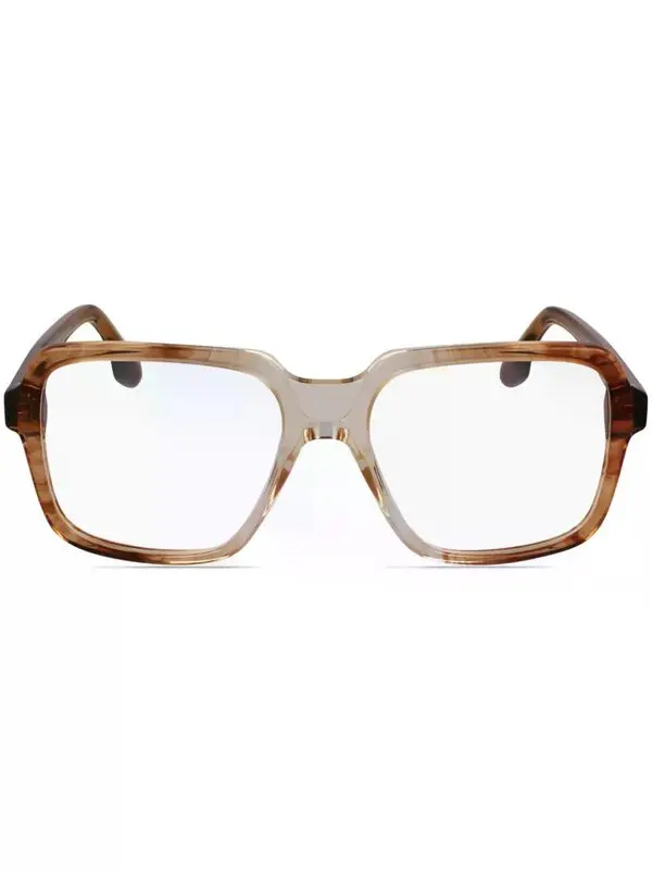 Victoria Beckham Square-frame Glasses - Brown
