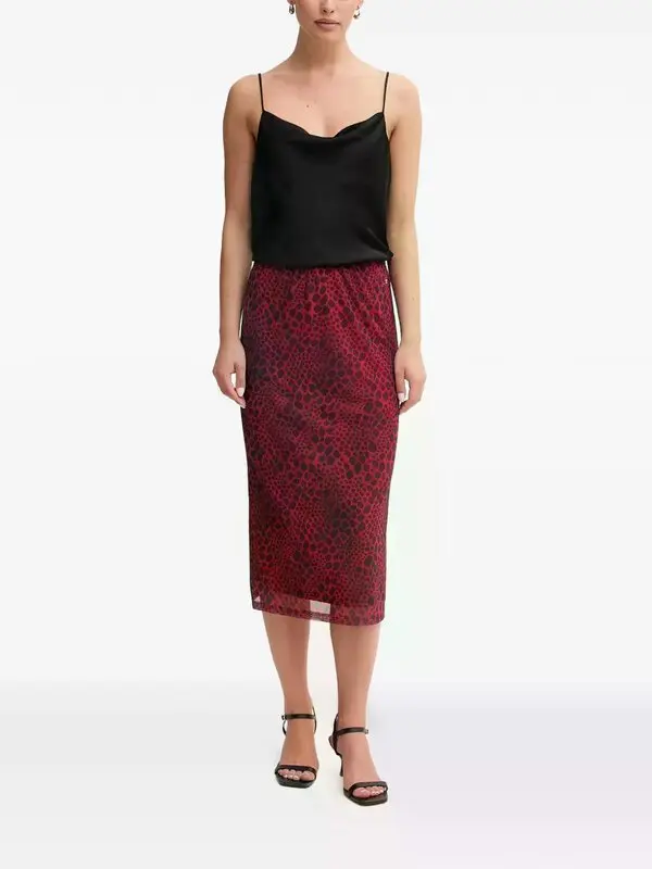 MARC AUREL Patterned Midi Skirt