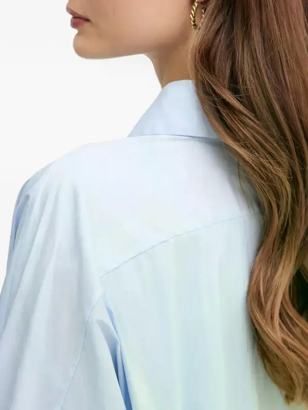 MOS MOSH Collared Asymmetric Shirt Dress