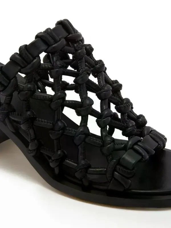 ODISSI Nour Braided Sandals - Black