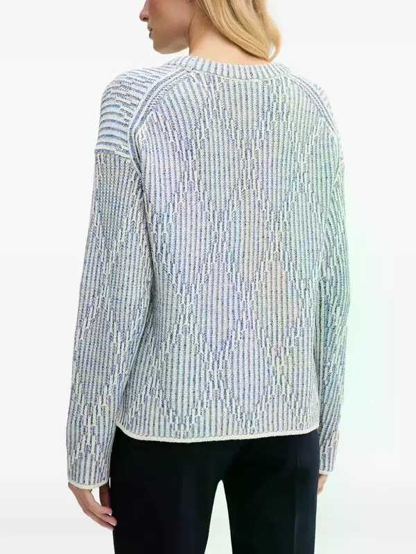 OUI Striped Crew-neck Sweater