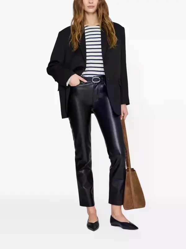 ANINE BING Striped Long-sleeved T-shirt