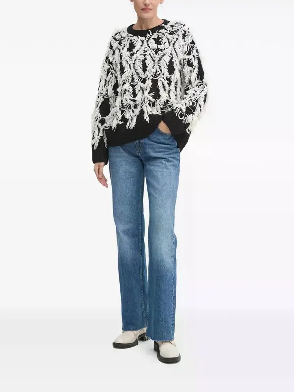 OUI Fringed Sweater