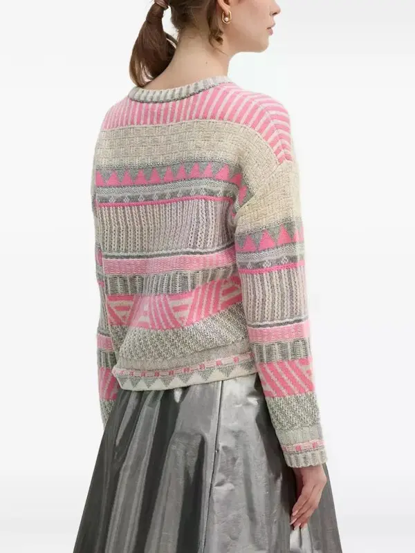 OUI Geometric-pattern Knit Sweater