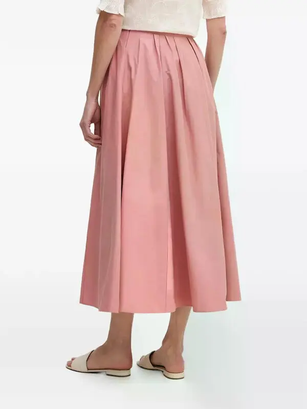 OUI Pleated A-line Midi Skirt