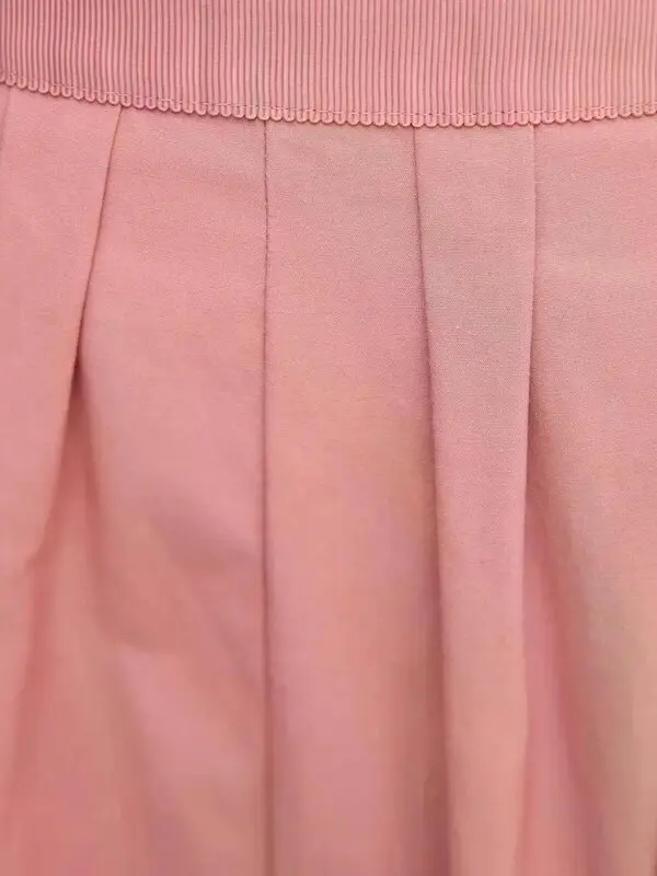 OUI Pleated A-line Midi Skirt