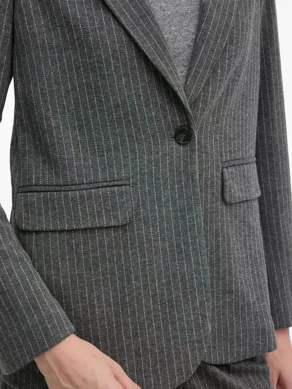 OUI Pinstripe Flap-pocket Blazer