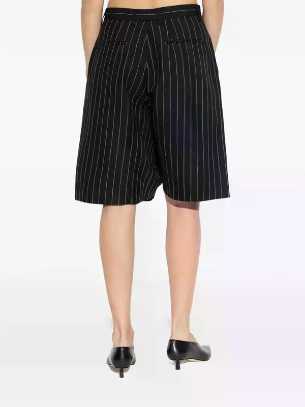 R13 Pinstripe Bermuda Shorts