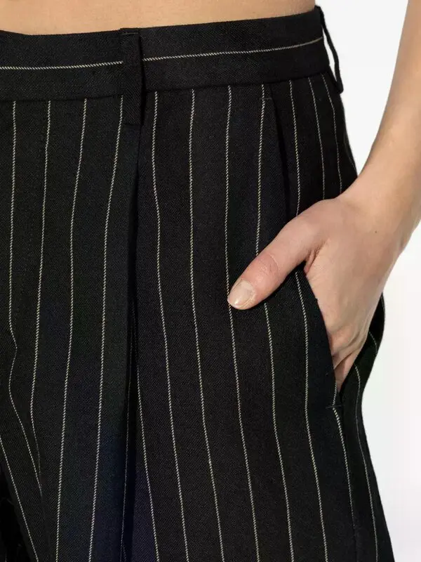 R13 Pinstripe Bermuda Shorts