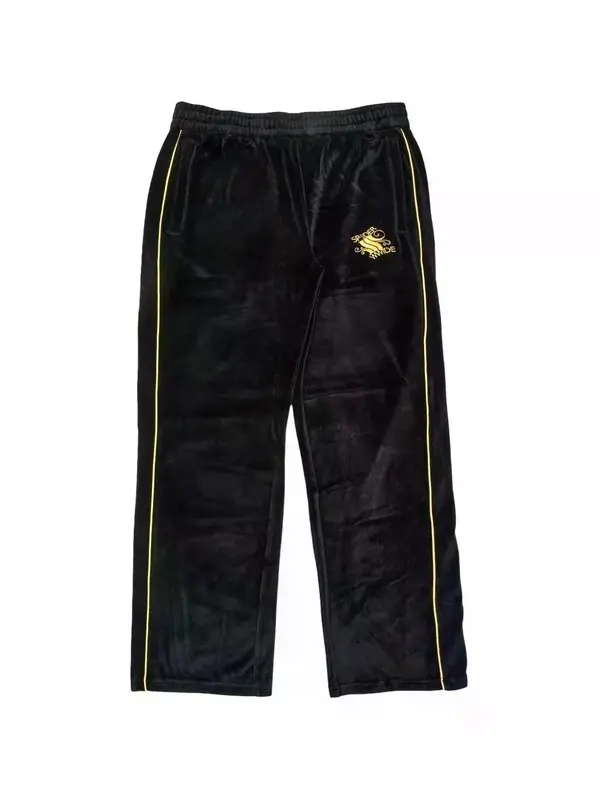 SP5DER Outline Velour Track Pants - Black